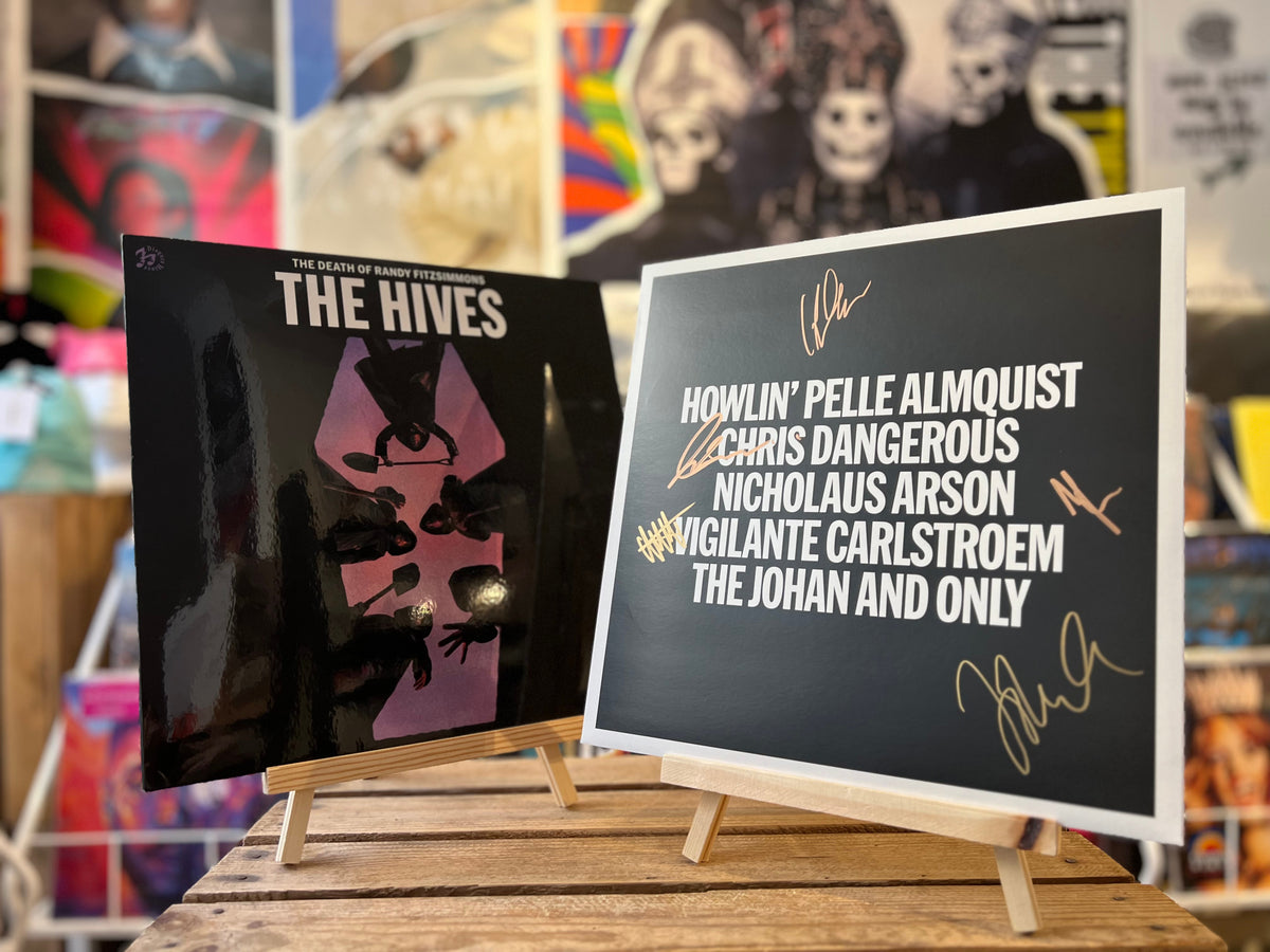 The Hives The Death Of Randy Fitzsimmons Vinyl LP Signed Opaque White ...