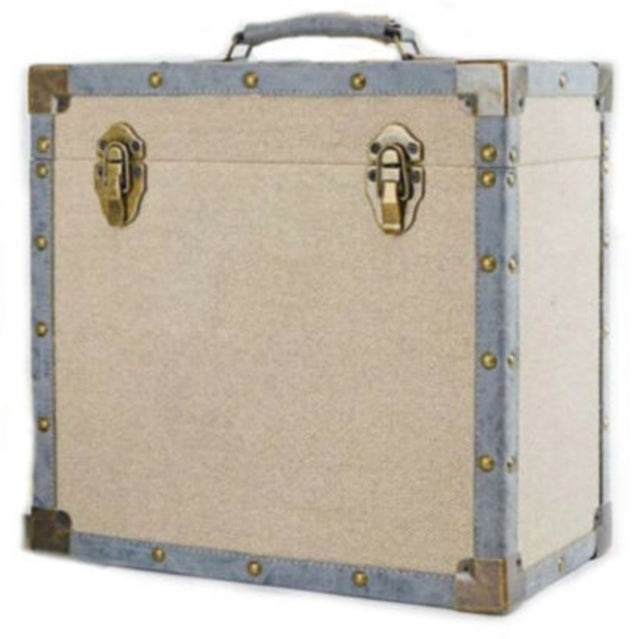 Record Storage Carry Case Cream Fabric — Assai Records