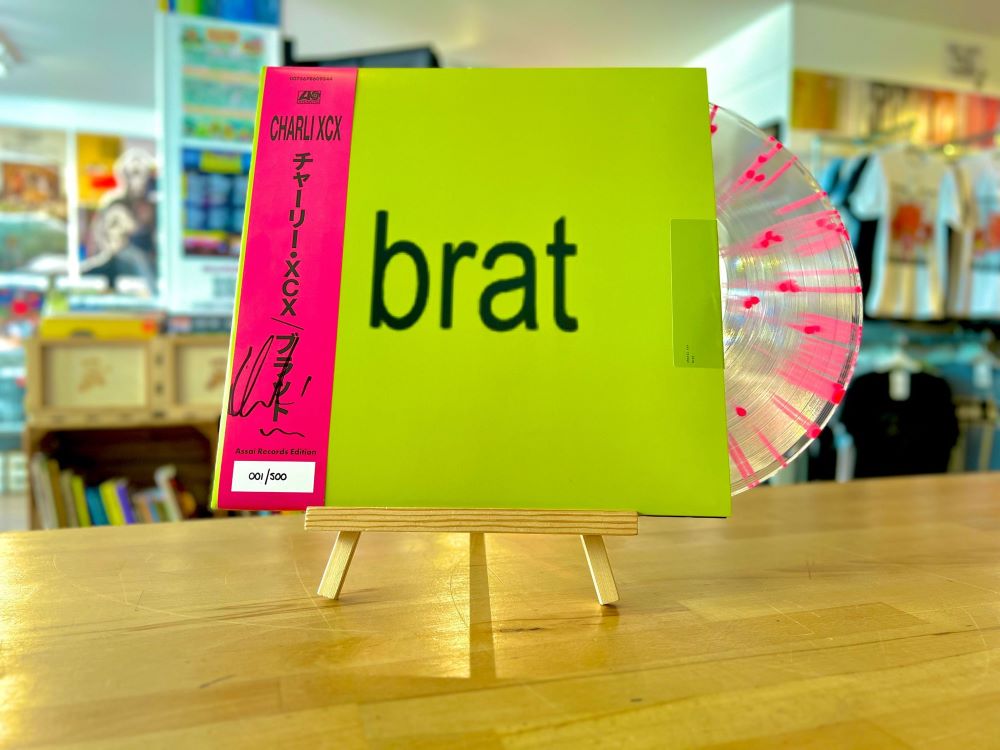 Charli XCX Brat Vinyl LP Signed Assai Obi Edition Clear Pink Splatter ...