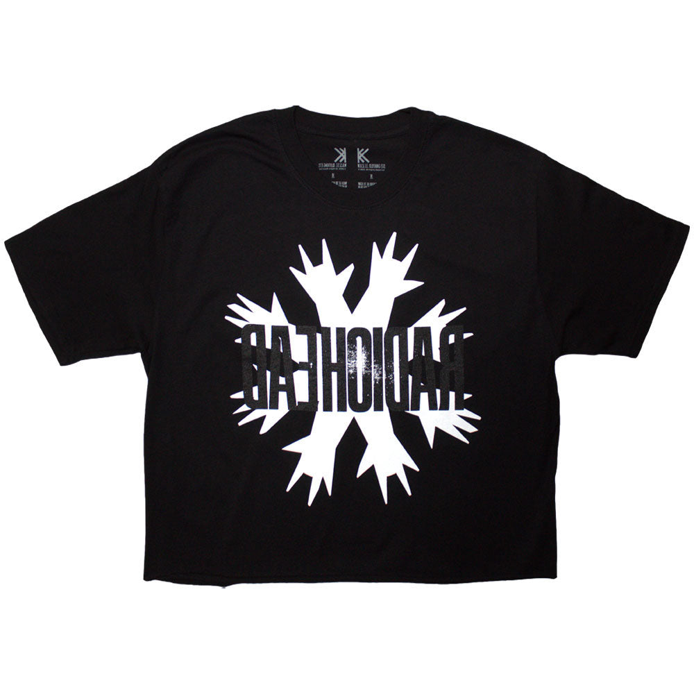 Radiohead Cut Hands Cropped Black Ladies Large T-Shirt — Assai Records