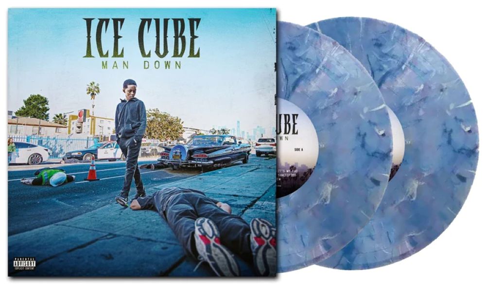 ICE CUBE MAN DOWN Vinyl LP Blue Marbled Colour 2025 — Assai Records