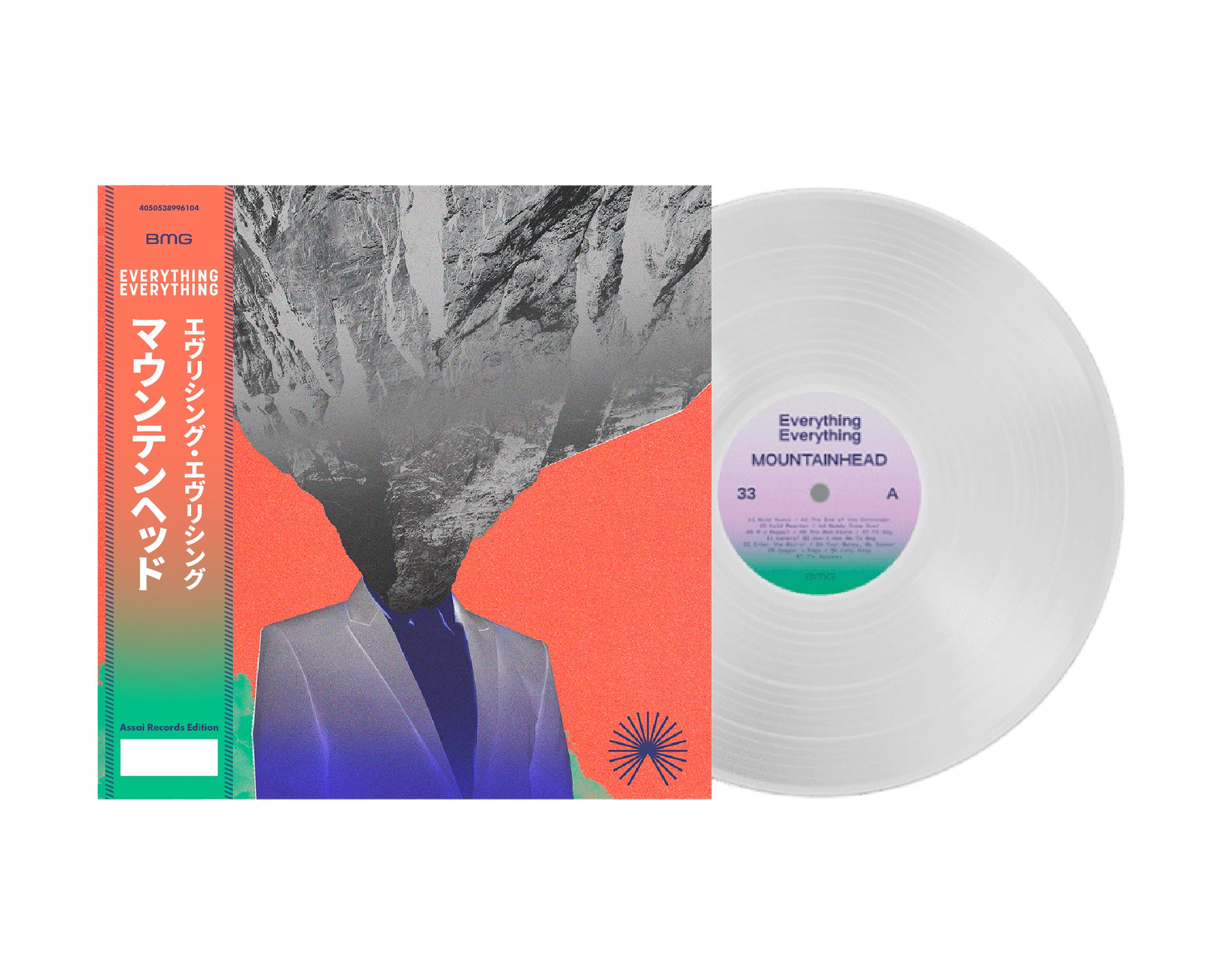Everything Everything Mountainhead Vinyl LP Crystal Clear Colour Signe — Assai Records