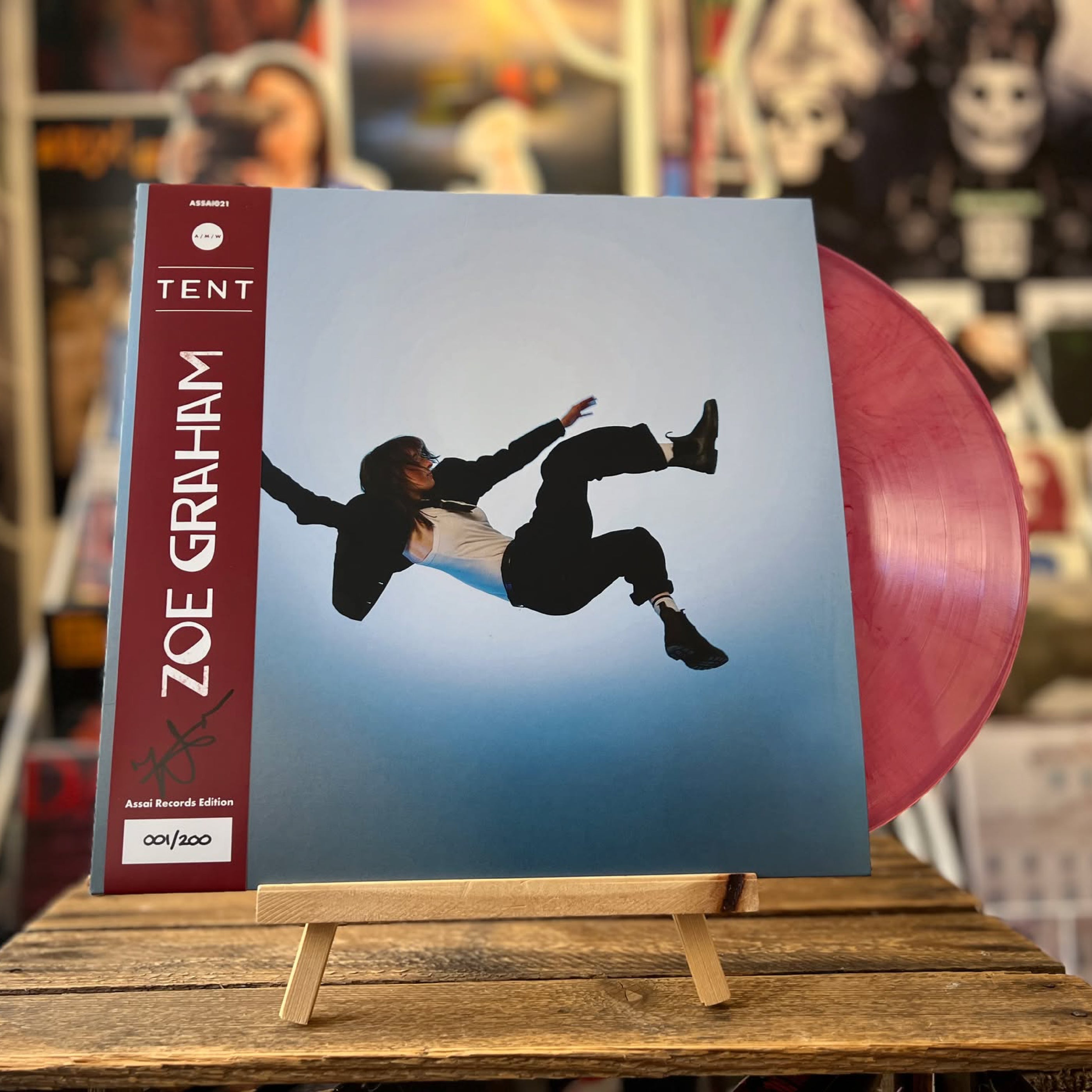 Zoe Graham TENT Vinyl LP Signed Assai Obi Edition Red Colour 2025 — Assai Records