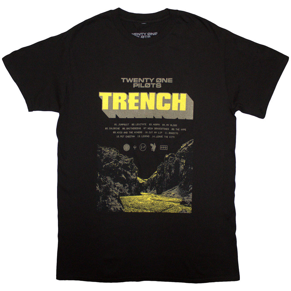 Twenty One Pilots Trench Cliff Black X-Large T-Shirt — Assai Records