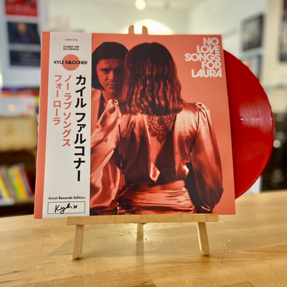 Kyle Falconer No Love Songs For Laura Vinyl LP Assai Signed Peach Colo ...